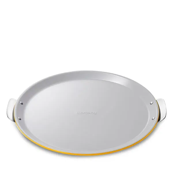 CARAWAY Ceramic Nonstick Large Pizza Crisper Pan - Marigold