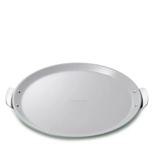 CARAWAY Ceramic Nonstick Large Pizza Crisper Pan - Sage
