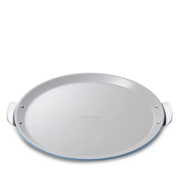 CARAWAY Ceramic Nonstick Large Pizza Crisper Pan - Slate