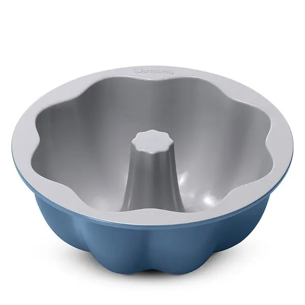 CARAWAY Ceramic Nonstick Fluted Cake Pan - Slate