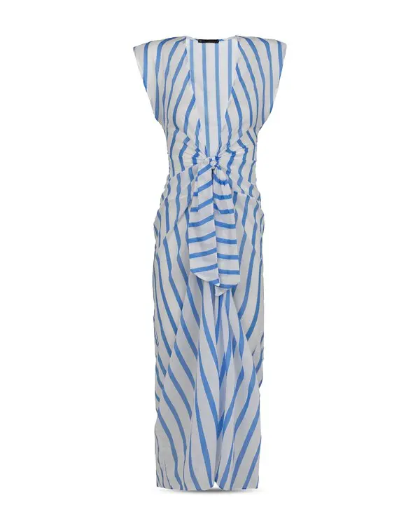 VIX PAULA HERMANNY Sasha Stripe Long Swim Cover Up