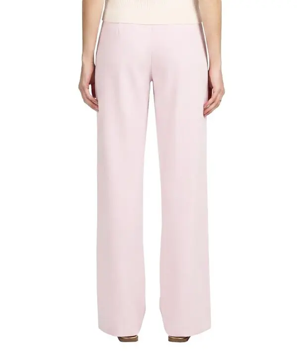 ELLE COLLECTION Woven Pant With Button Detail - Light Pink