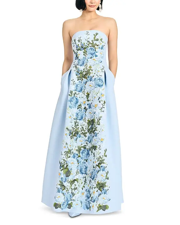 SACHIN BABI Sachin And Babi Larisa Strapless Gown
