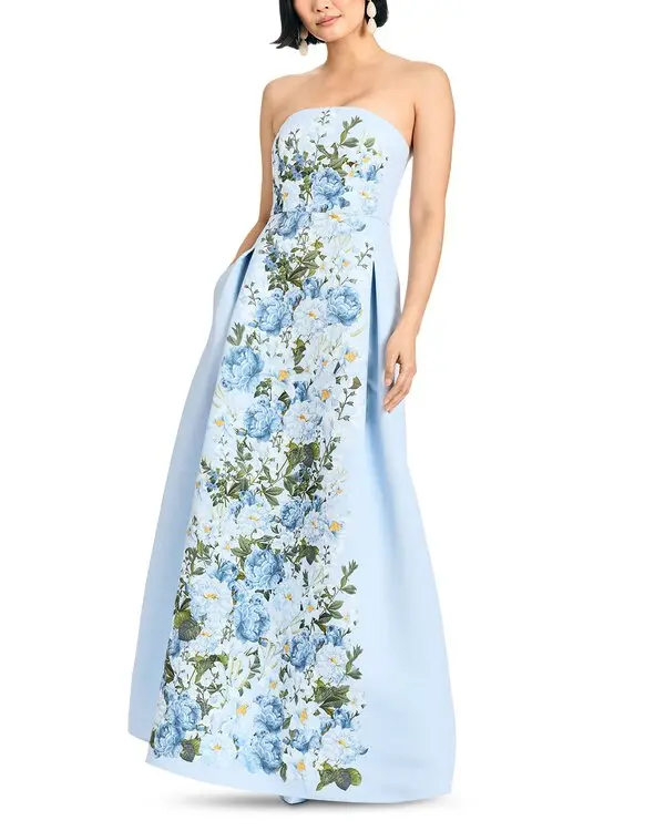 SACHIN BABI Sachin And Babi Larisa Strapless Gown