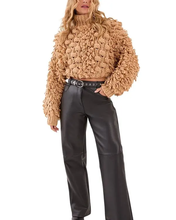 Nasty Gal High Neck Cropped Sweater