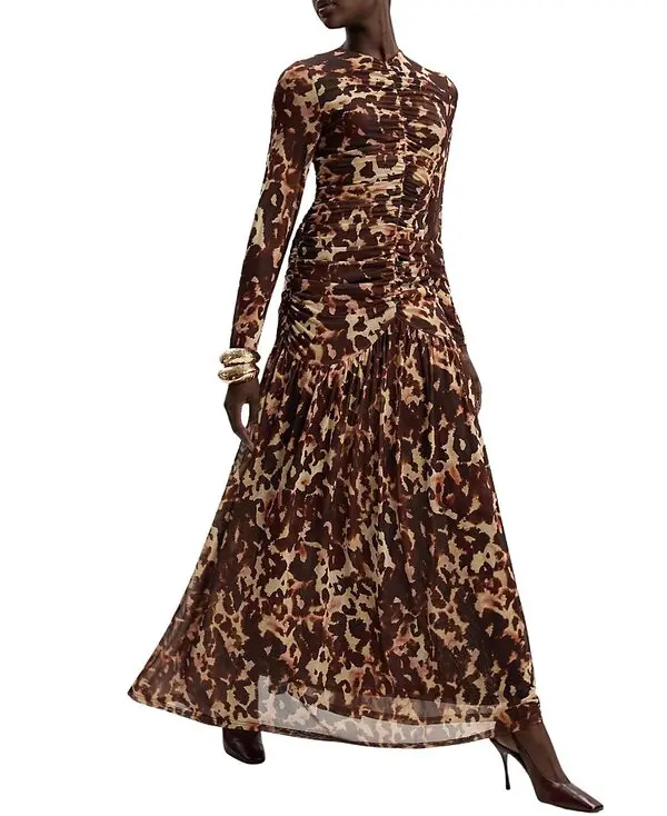 Karen Millen Sculpted Ruched Maxi Dress