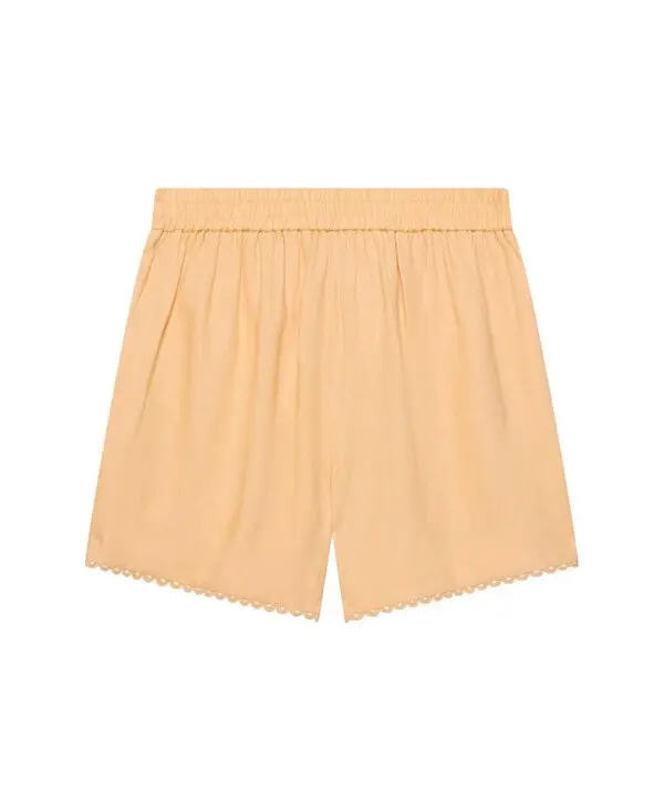 Mint Velvet Linen Scallop Hem Shorts