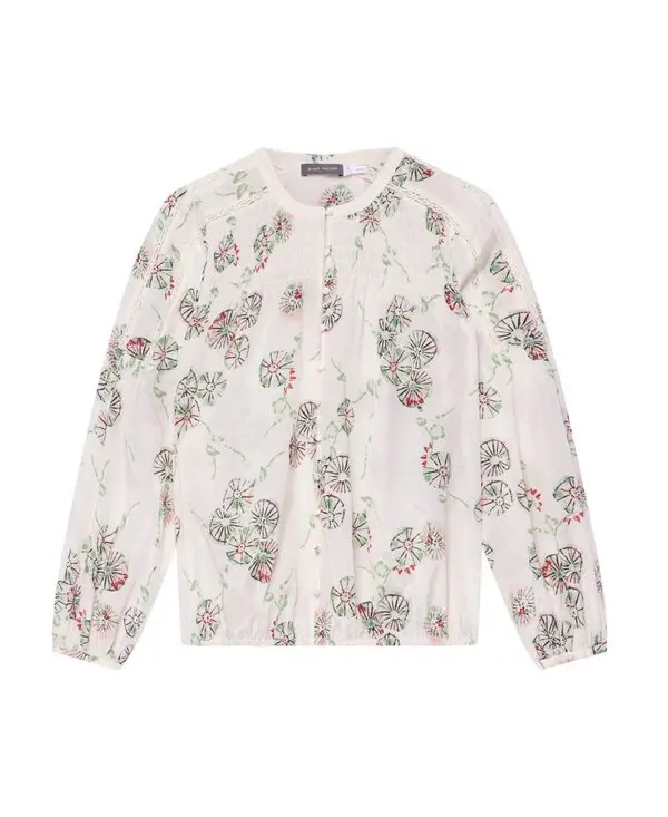 Mint Velvet Floral Smocked Blouse