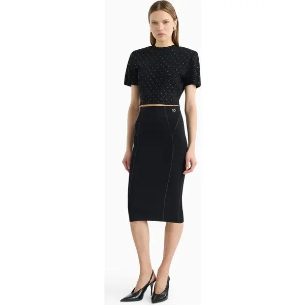DODIEE Raya Jeweled Crop Top