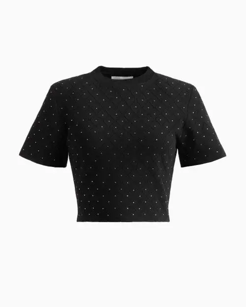 DODIEE Raya Jeweled Crop Top