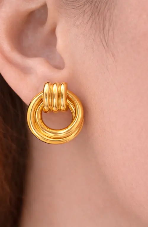 KELLERY Sculptural Knot Drop Earrings