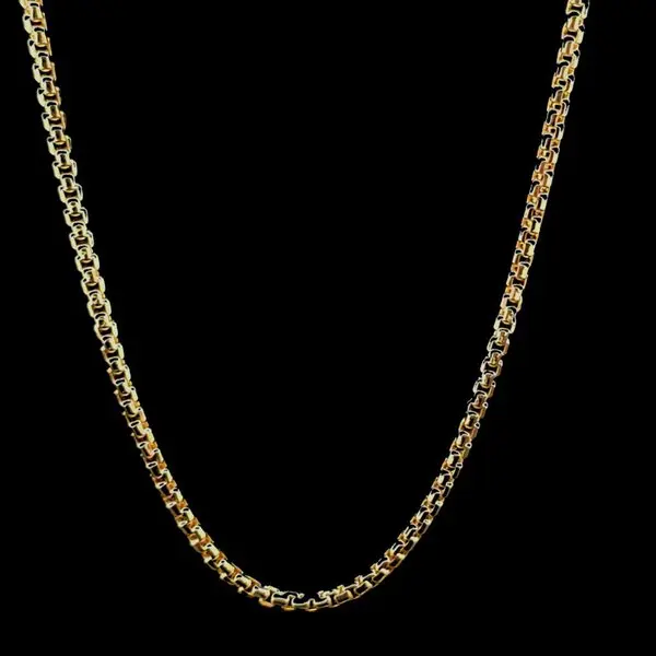 ANCONA JEWELRY 14k Box Chain Necklace - Yellow Gold