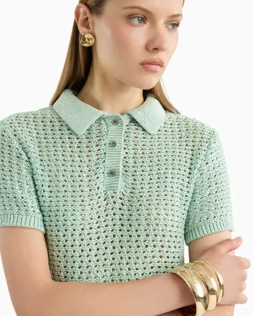 DODIEE Adalyn Crochet Polo