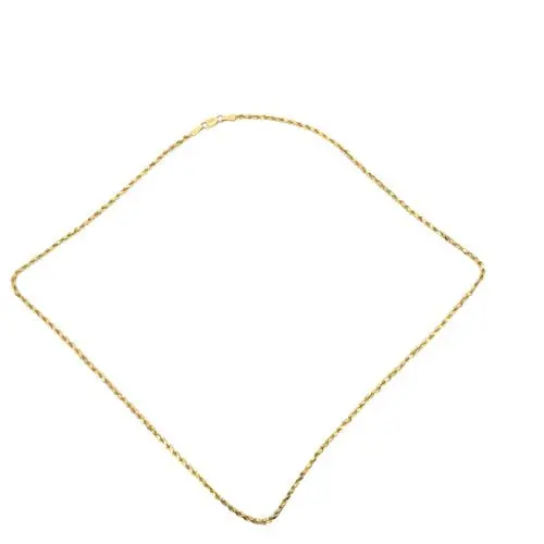 ANCONA JEWELRY 14k Diamond-cut Rope Chain Necklace - Yellow Gold