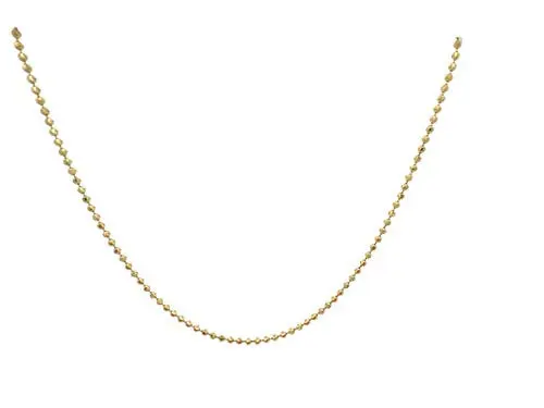 ANCONA JEWELRY 14k Diamond-cut Moon Chain Necklace