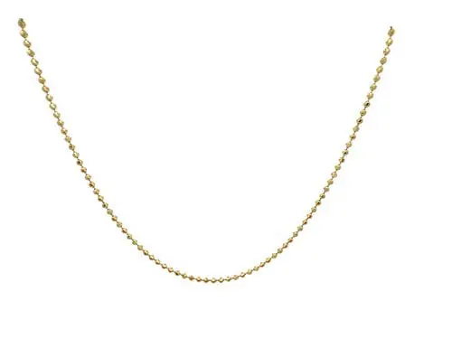 ANCONA JEWELRY 14k Diamond-cut Moon Chain Necklace