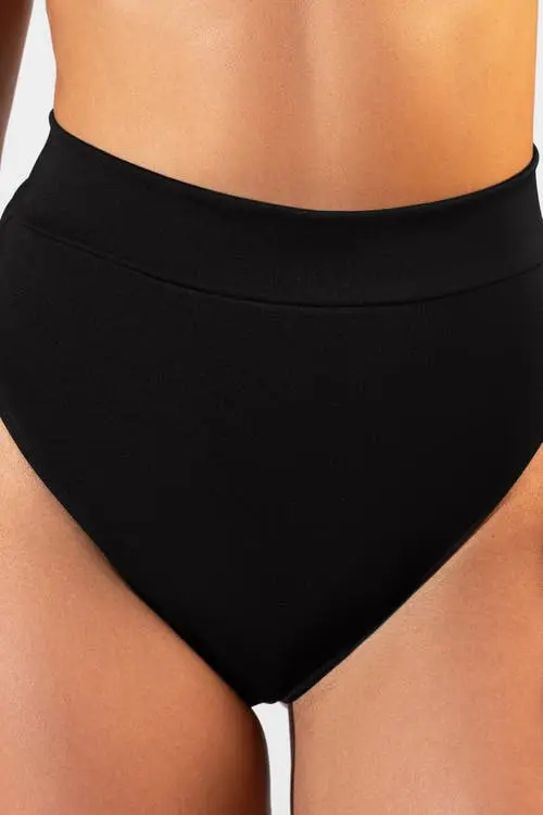 TA3 High Cut Adjustable Bikini Bottom - Black