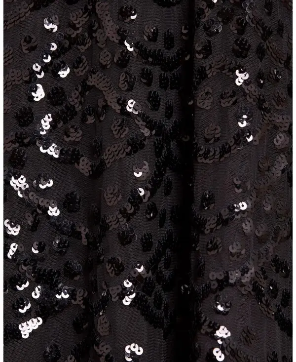 NEEDLE & THREAD Deco Dot Ankle Gown - Graphite