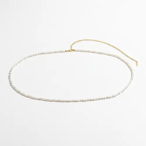 BLISS DIAMOND Scorpios Belly Chain With Freshwater Pearls - 18k Yellow Gold