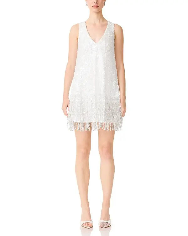 ELLIATT Alessia Shift Mini Dress - White