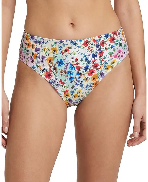 CHANGE OF SCENERY Classic Mid-rise Printed Bikini Bottom - Wildflower Patch