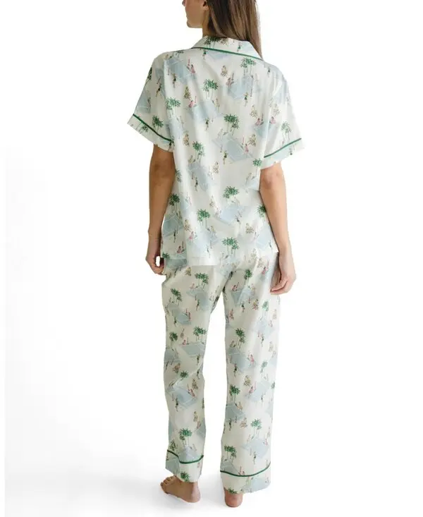 KATIE KIME Palm Courts Pajama Pants Set