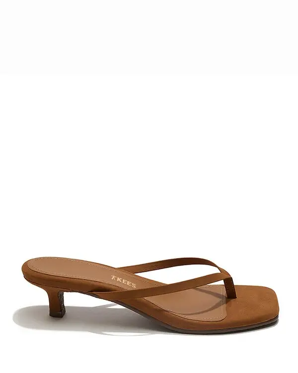 Tkees Julia Thong Sandals - Camel Suede