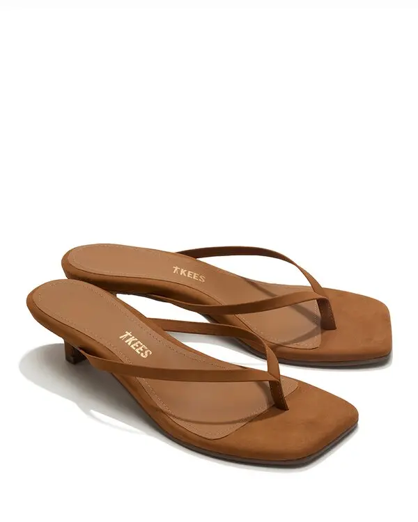 Tkees Julia Thong Sandals - Camel Suede
