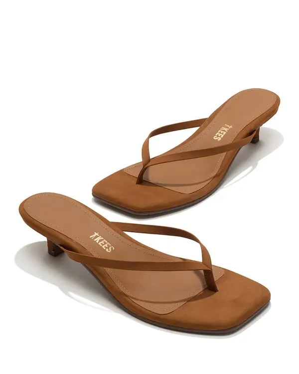 Tkees Julia Thong Sandals - Camel Suede