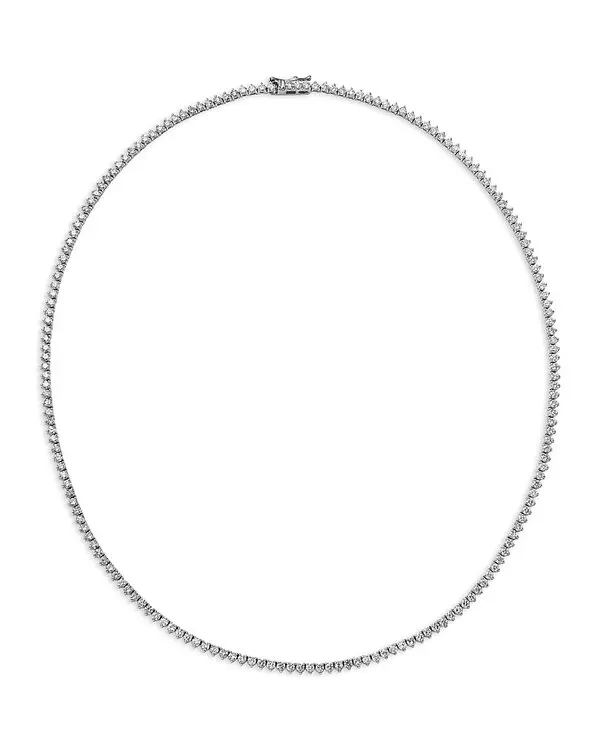 Bloomingdale'S 14k Diamond Tennis Necklace 6.0 Tcw - White Gold