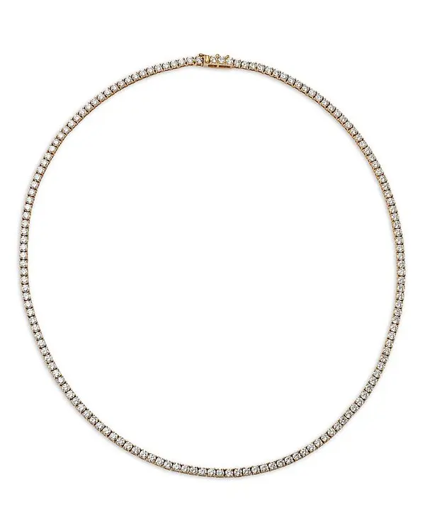 Bloomingdale'S Diamond Tennis Necklace In 14k 10.0 Tcw - Gold