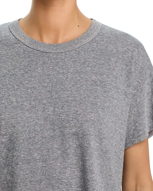 The Great. The Crop Tee - Heather Grey