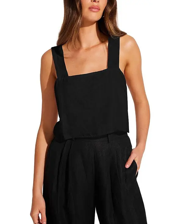 VITAMIN A Tallows Crop Top - Black