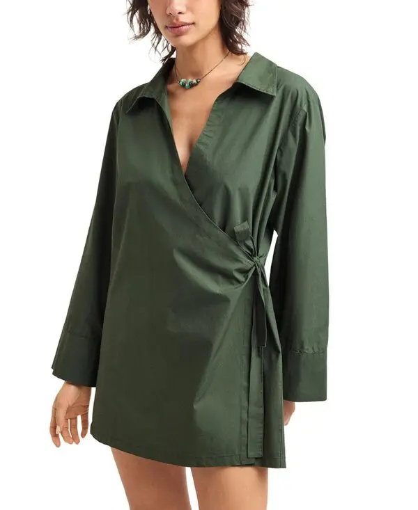 VITAMIN A Elodie Wrap Mini Dress