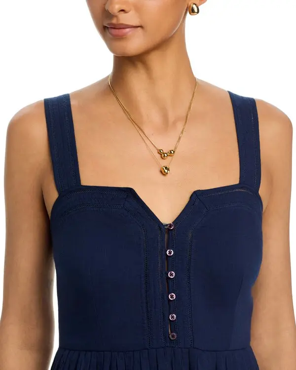 The Great. The Day Break Dress - Navy