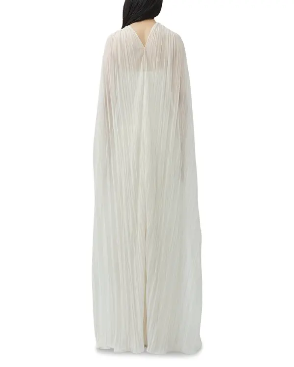 Simkhai Crinkle Jersey Bustier Gown With Cape