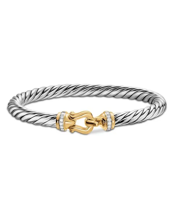 David Yurman Cable Flex Buckle Bracelet - Gold/silver