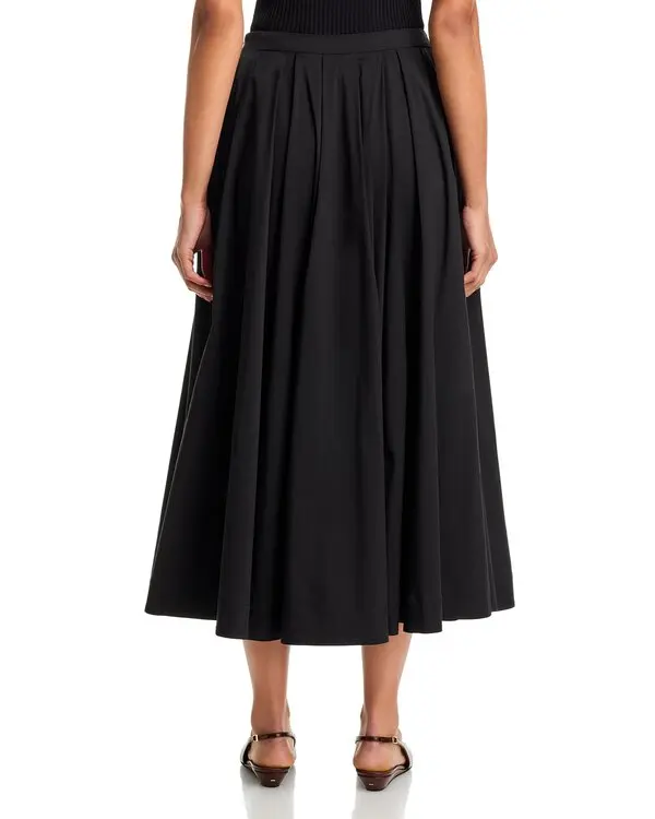 Cinq À Sept Doran Pleated Midi Skirt - Black