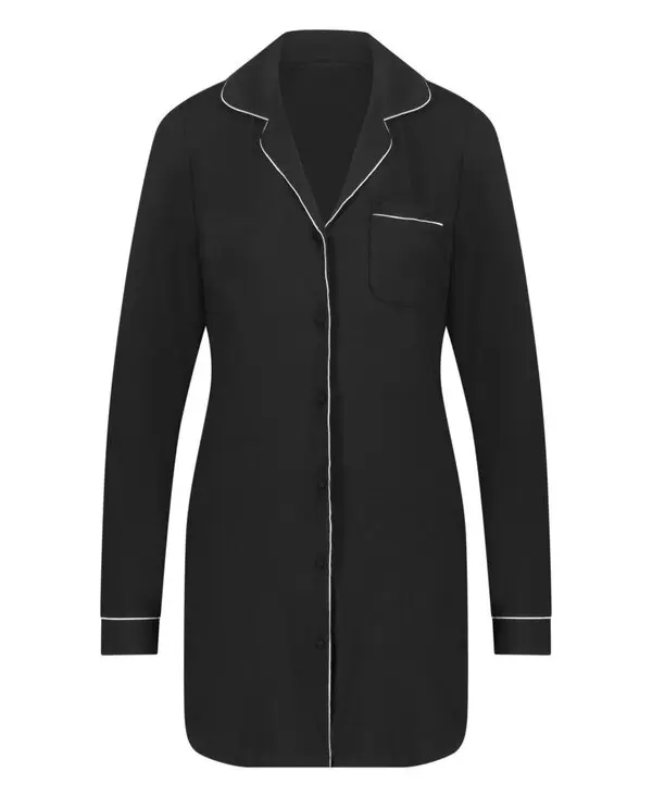 Hunkemoller Essential Jersey Shirt Dress - Black
