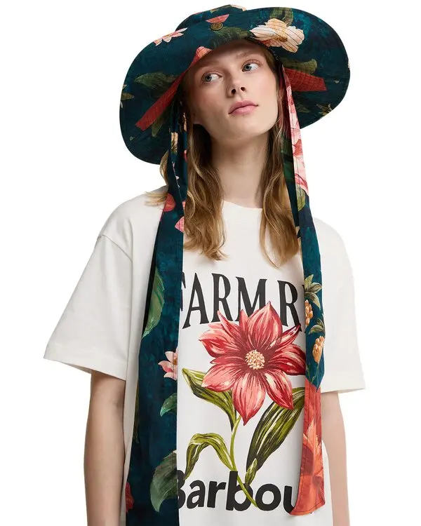 Barbour X Farm Rio Wildflower Tee - Cream