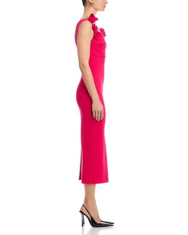 Chiara Boni La Petite Robe Dunca Floral Strap Midi Dress