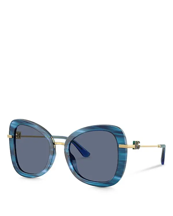 Dolce & Gabbana Butterfly Sunglasses, 53mm - Blue