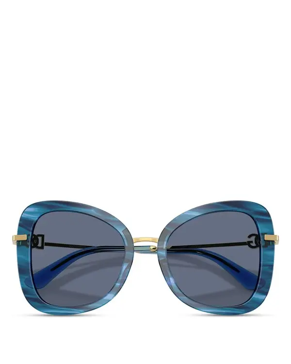 Dolce & Gabbana Butterfly Sunglasses, 53mm - Blue