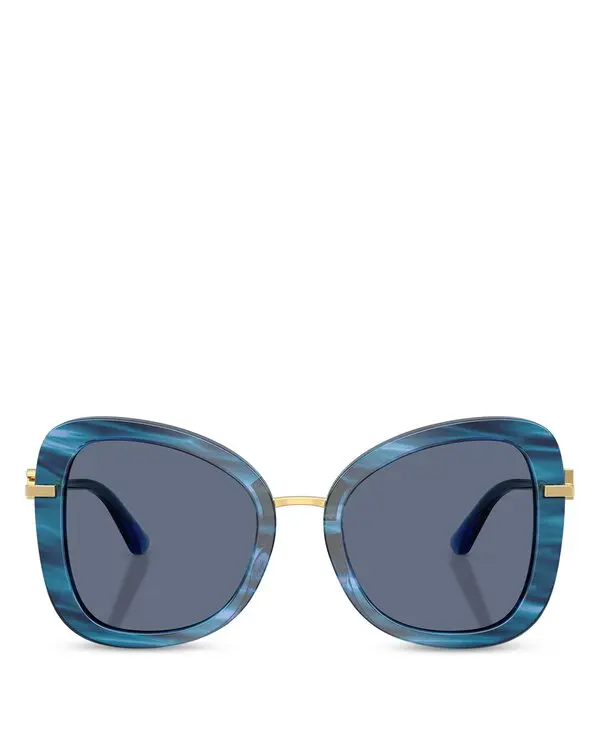 Dolce & Gabbana Butterfly Sunglasses, 53mm - Blue