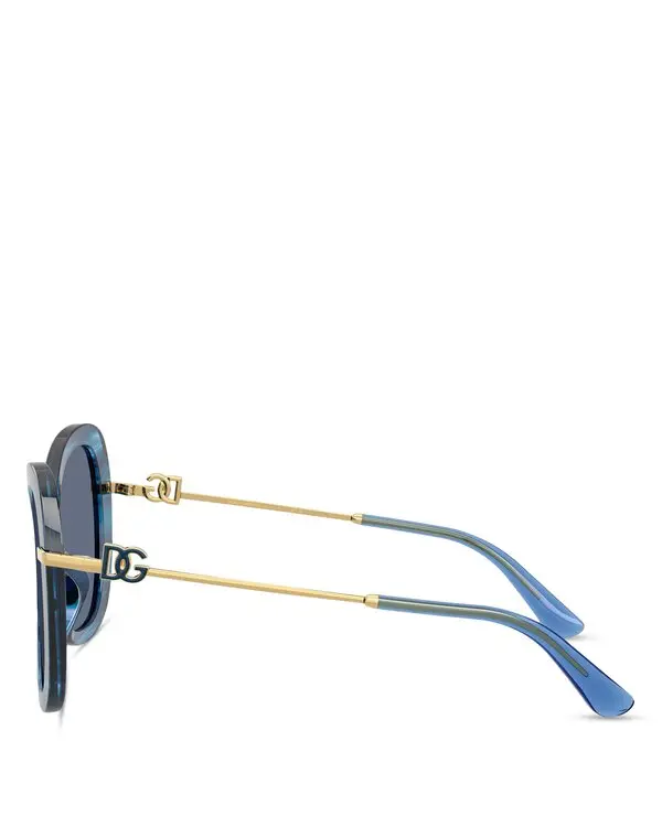 Dolce & Gabbana Butterfly Sunglasses, 53mm - Blue