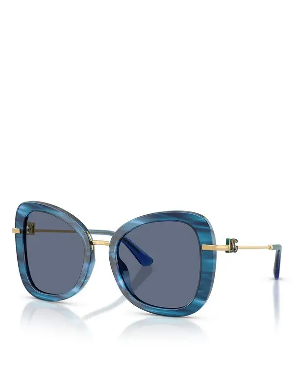 Dolce & Gabbana Butterfly Sunglasses, 53mm - Blue