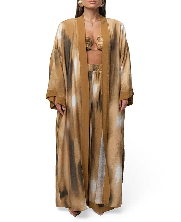 JLUXLABEL Desert Oasis Duster - Brown