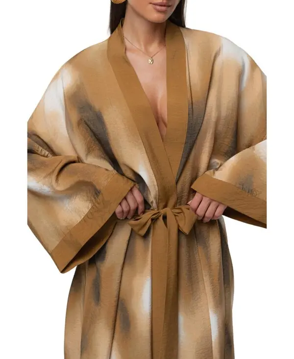 JLUXLABEL Desert Oasis Duster - Brown