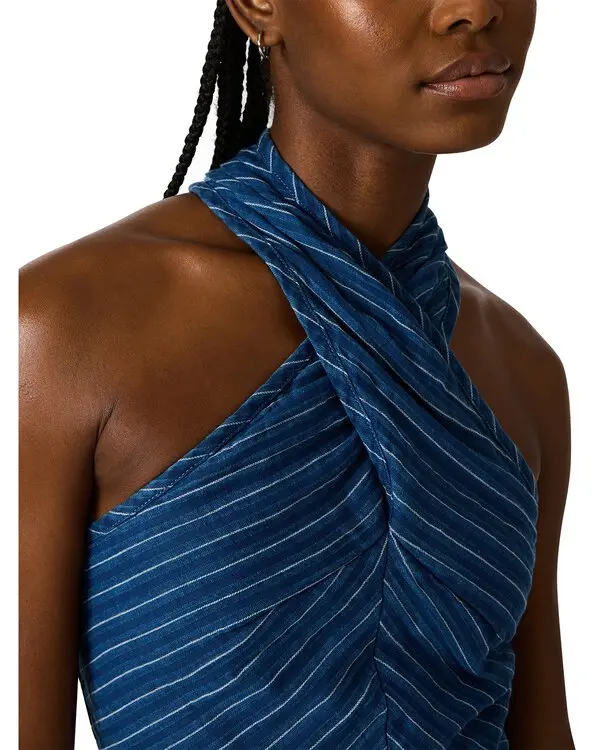 Steve Madden Winnie Stripe Halter Top