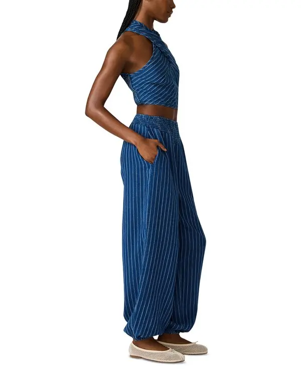 Steve Madden Winnie Stripe Halter Top